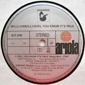 Milli Vanilli - Girl You Know It's True Maxi 12 – Dreams on Vinyl ...