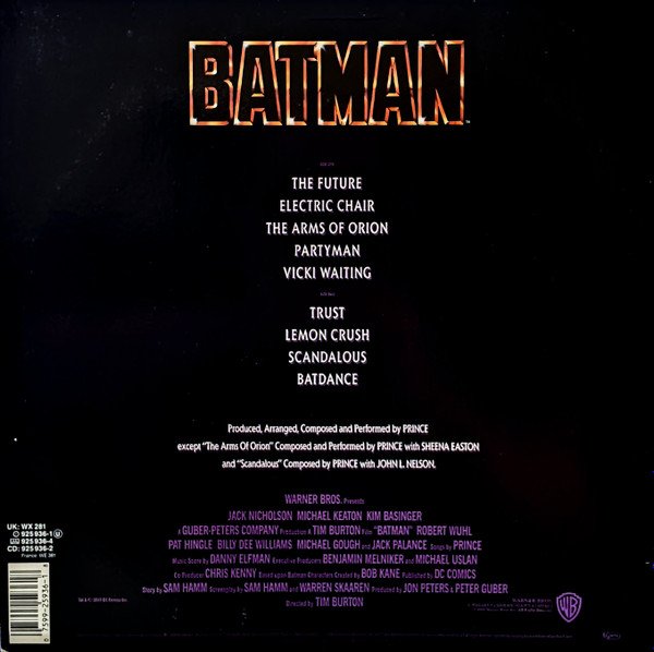 Prince - Batman™ (Motion Picture Soundtrack) LP – Dreams on Vinyl ...
