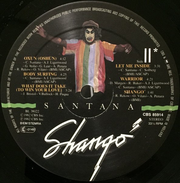Santana - Shango LP – Dreams on Vinyl – Vinilo de época