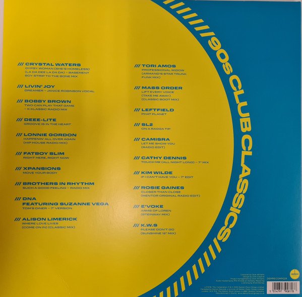 Various - 90s Club Classics 2LP – Dreams on Vinyl – Vinilos Nuevos Sellados