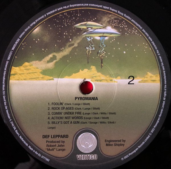 Def Leppard - Pyromania LP – Dreams on Vinyl – Vinilos Nuevos Sellados