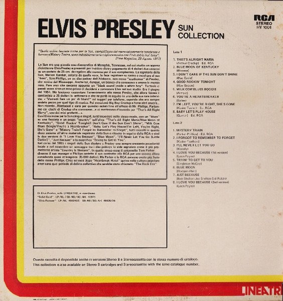 Elvis Presley - Sun Collection LP – Dreams on Vinyl – Vinilo de época