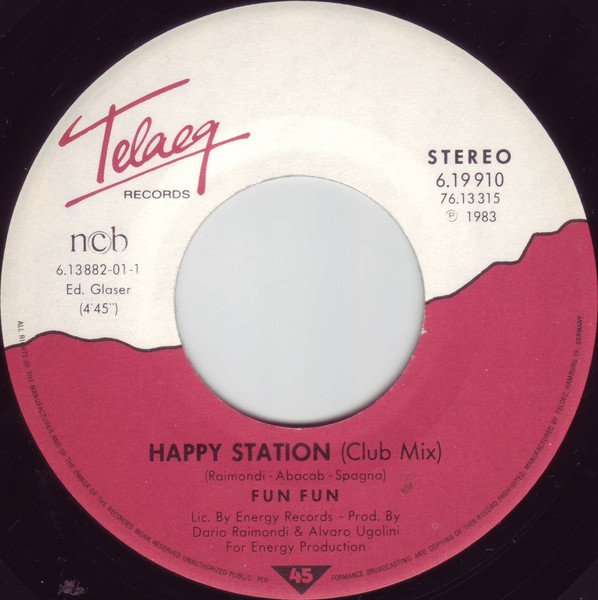 Fun Fun - Happy Station Single 7 – Dreams on Vinyl – Vinilo de época
