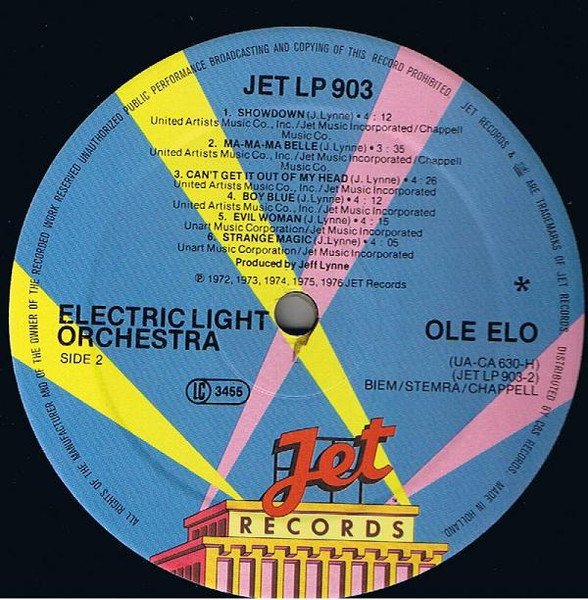 Electric Light Orchestra - Olé ELO LP – Dreams on Vinyl – Vinilo de época