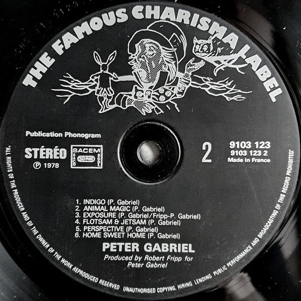 Peter Gabriel - Peter Gabriel LP – Dreams on Vinyl – Vinilo de época