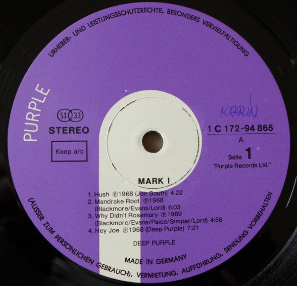 Deep Purple - Mark I & II 2LP – Dreams on Vinyl – Vinilo de época