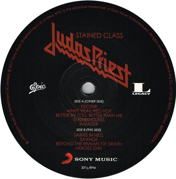 Judas Priest – Stained Class LP – Dreams on Vinyl – Vinilo de época